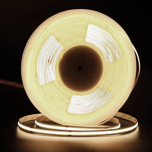 COB LED Strip Lights 65.6ft/20m, 4000K White Led Lights Strip, 504LEDS ...